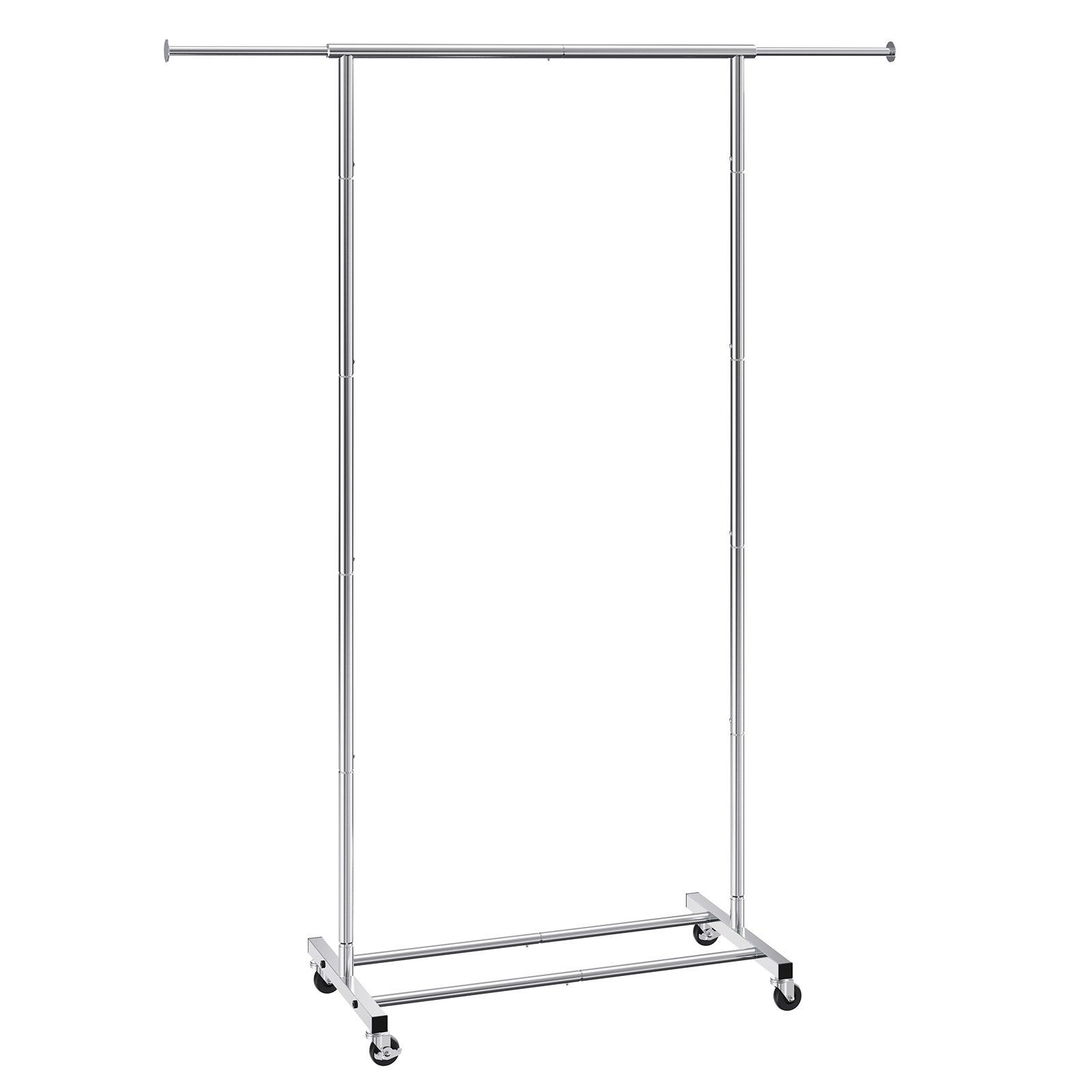 Clothes Rack with Wheels, Heavy Duty Clothing Garment Rack with Hanging ...