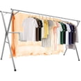 Clothes Racks for Hanging,94.5 inch for Stainless Steel Adjustable and ...