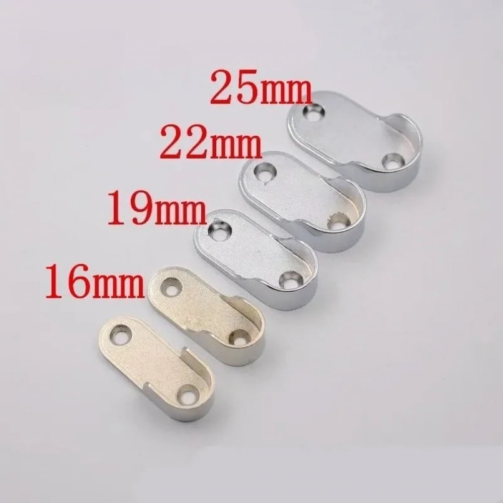 Clothes Rail Bracket | Oval Wall Mount Towel Rod Holder | 4/8/10 Pcs 16 ...