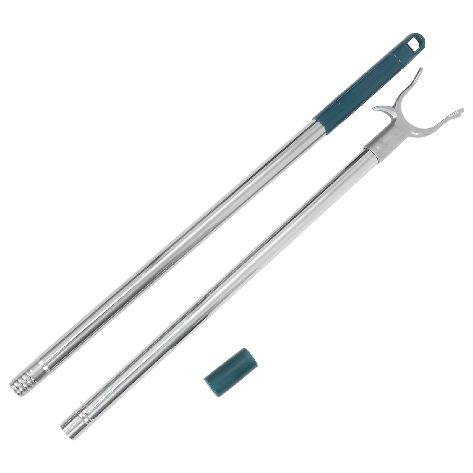 TOYMYTOY Clothesline Pole with Hook Stainless Steel Laundry Pole Dark ...