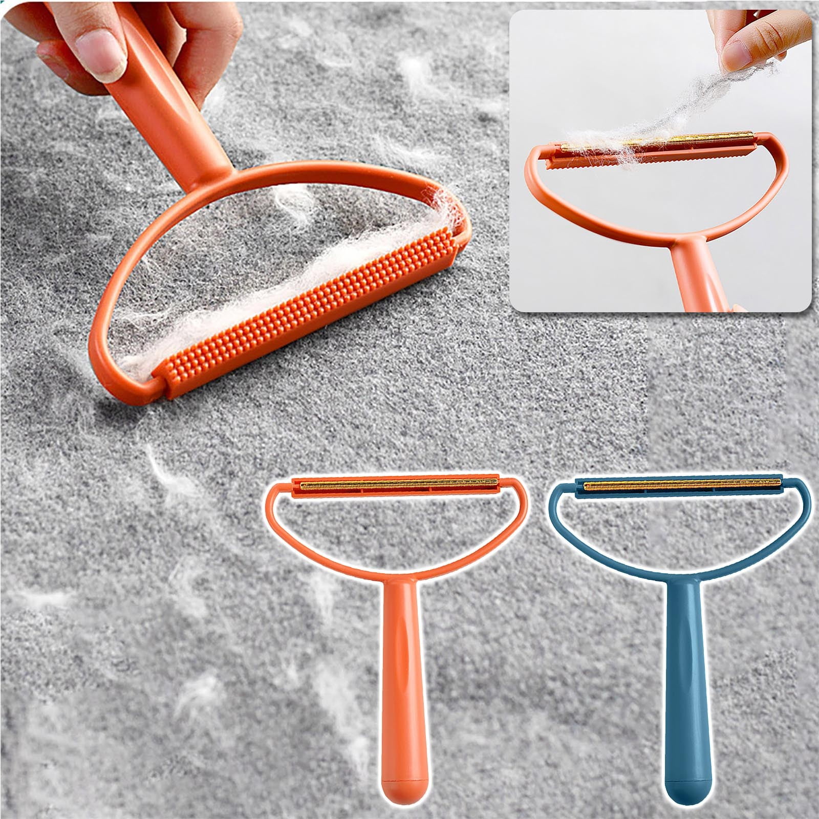 Clothes Shaver & Lint Remover Brush | Dual-Sided Copper Blade ...