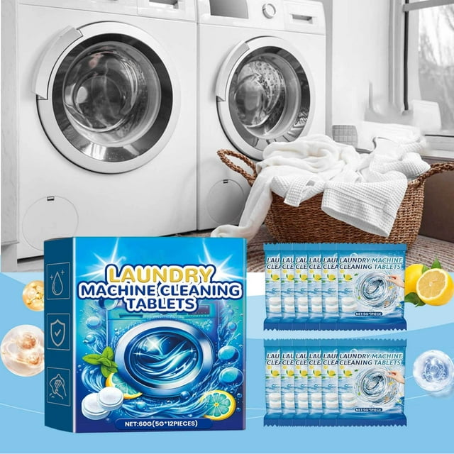 Clothes Stain Removal & Washing Machine Cleaning Tablets - 24pc, Deep ...