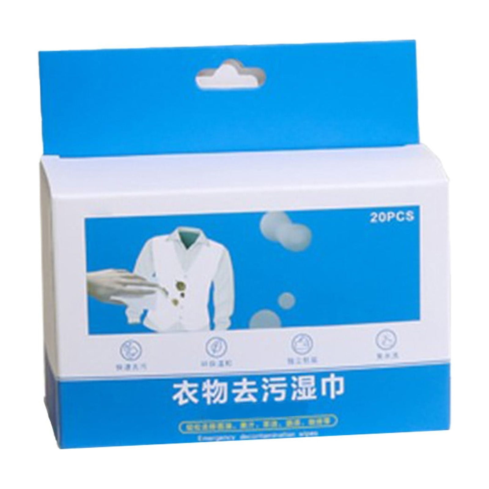 Clothes Stain Removal Wipes 20pcs Individually Wrapped Clothing Stains ...