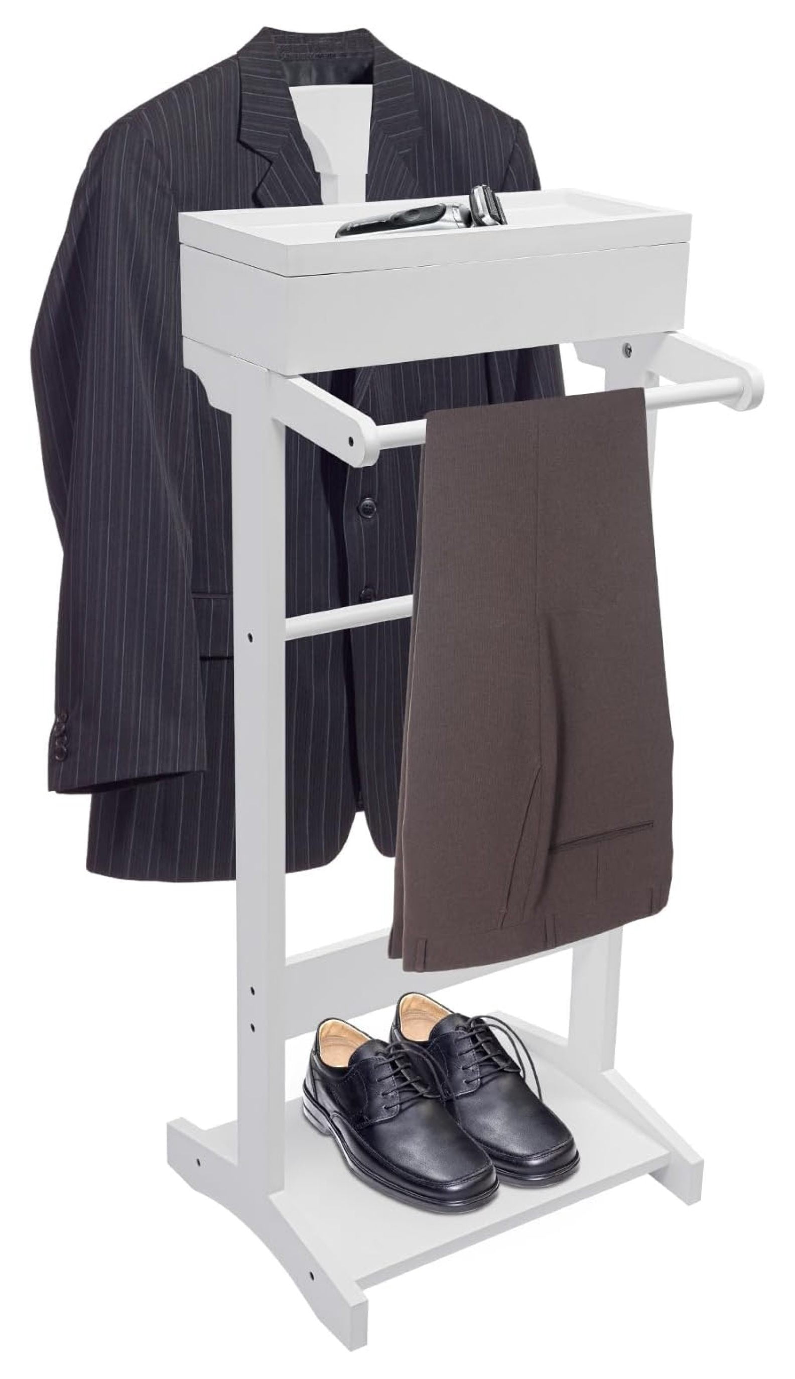 Clothes Stand,Clothes Stand with Top Tray,22.05lbs Load-bearing ...
