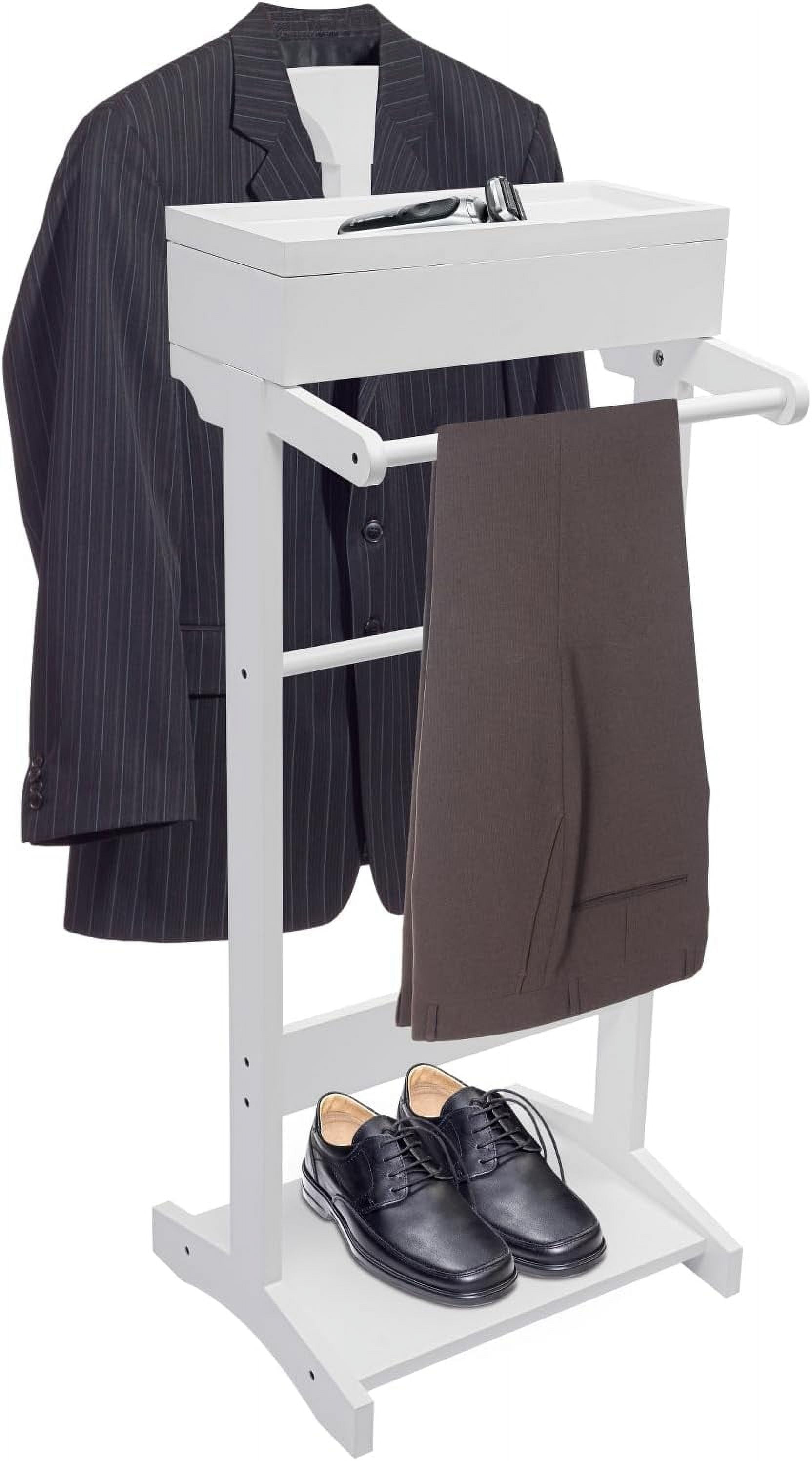 Clothes Stand,Clothes Stand with Top Tray,22.05lbs Load-bearing ...