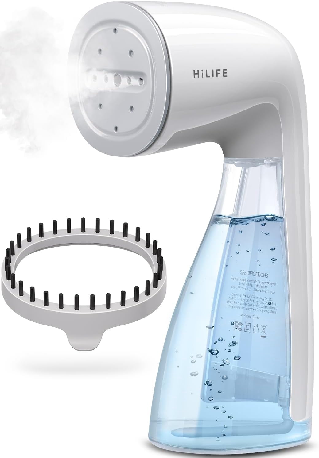 Clothes Steamer, Handheld Garment Steamer with Large 300ml Tank, 1100W ...