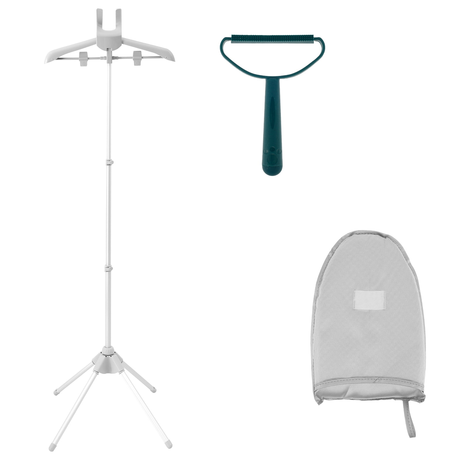 Clothes Steamer Stand with Ironing Gloves and Hair Remover Height ...