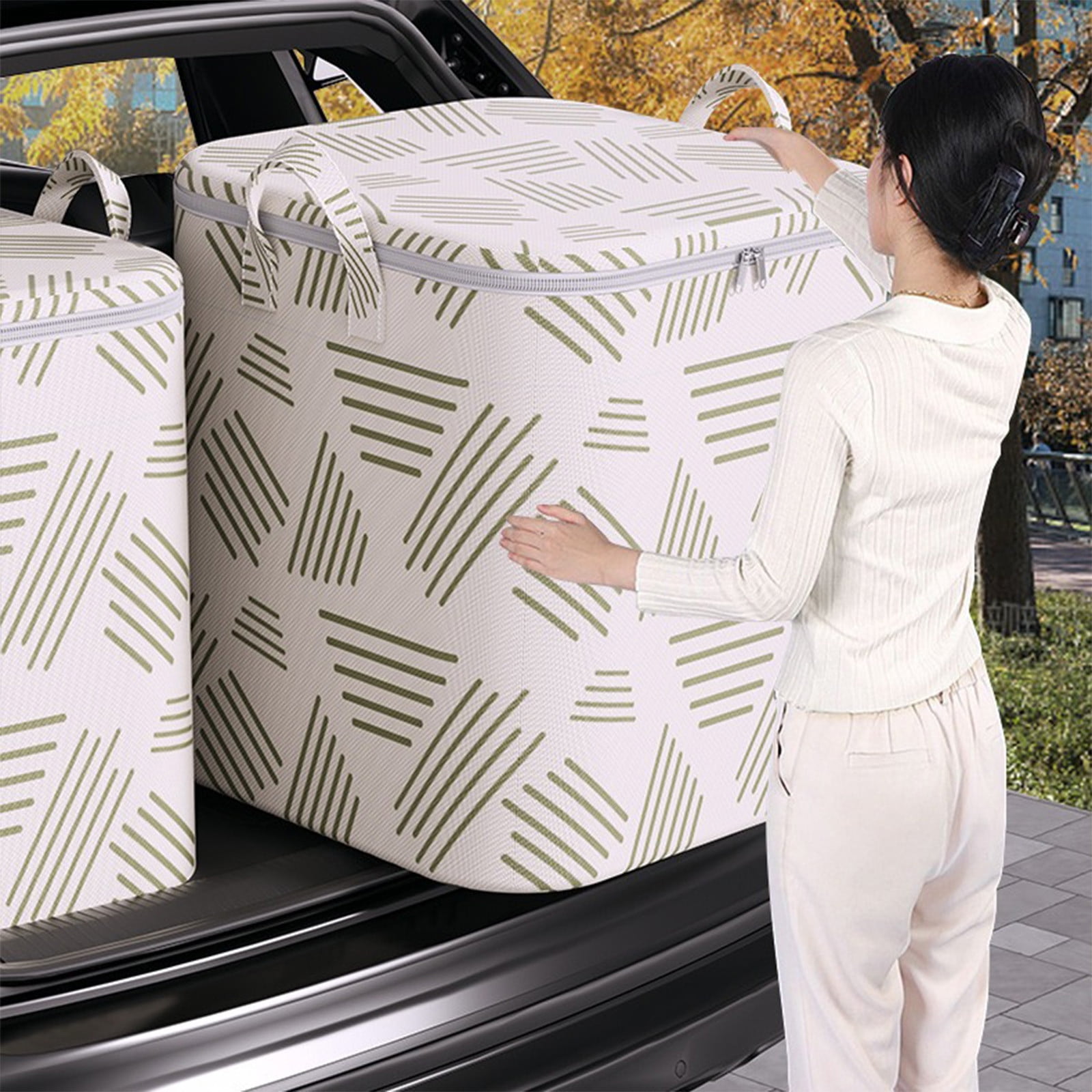 Clothes Storage Bag Wardrobe Organizer, Portable Closet Storage Box ...