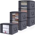 Clothes Storage Bags, Large Capacity Blanket Storage Containers ...