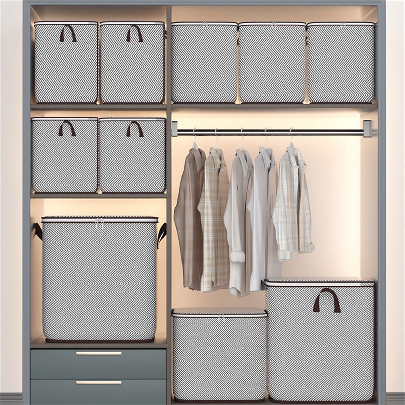 Clothes Storage Bins, 180L Large-capacity Foldable Blanket Storage Bags ...