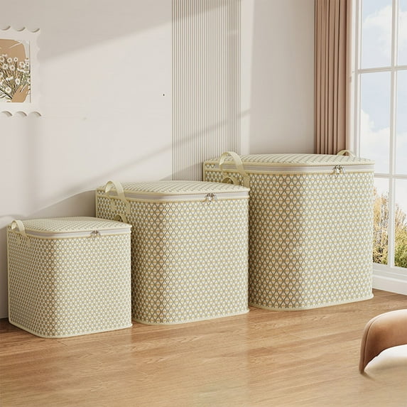 Clothes Storage Bins with Lids, Heavy Duty Storage With Reinforced ...