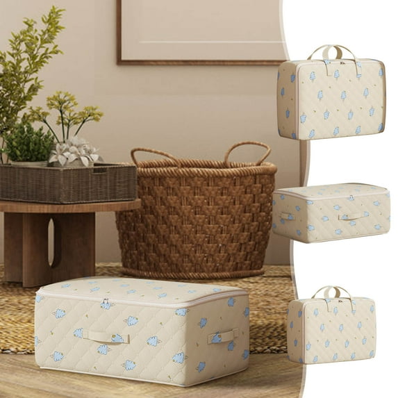 Clothes Storage Box Home Closet Quilt Fabric Organizer Oversized ...