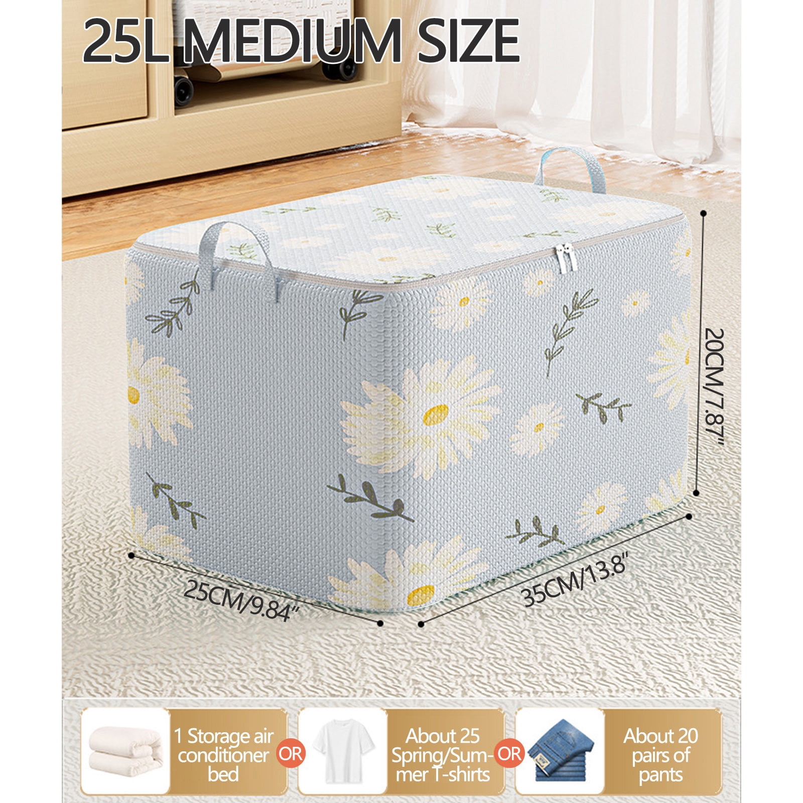 Clothes Storage Box, Large Capacity Wardrobe Organizer, Household ...