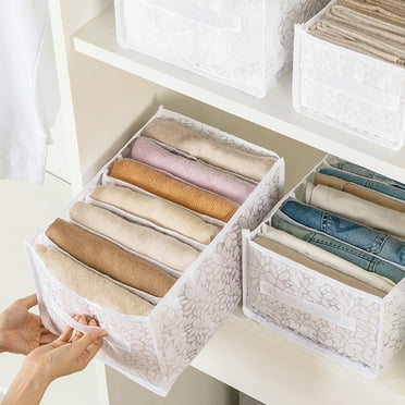 Multi-layer Large Capacity Clothes Storage Box Plastic Practical Adjustable Partition Clothes ...