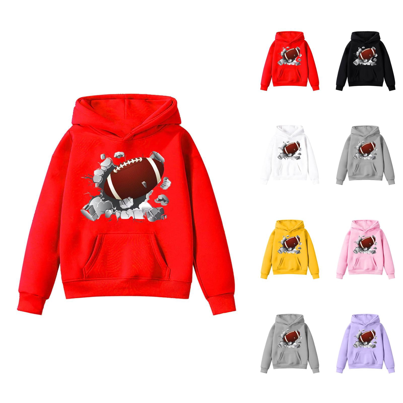 Clothes for Teen Girls Hoodies for Teen Girls Toddler Kids Football ...