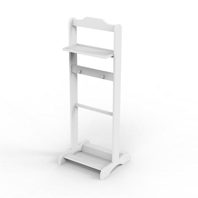 Clothes Valet Stand with Top Tray Wood Suit Valet Stand Clothes Rack ...