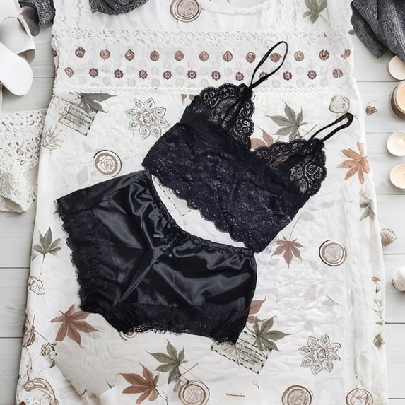 Clothes for Women Sets New Women's Lace Lace Patchwork Pajamas and ...