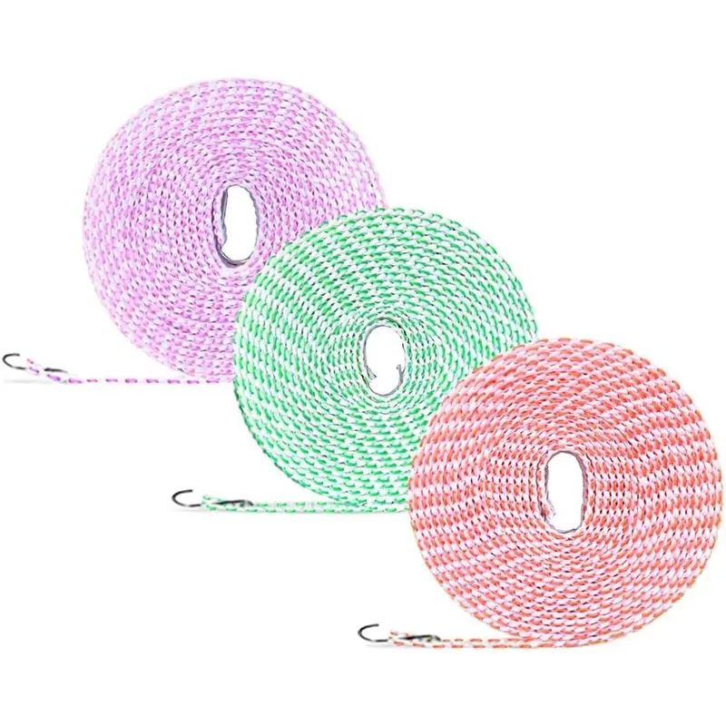 Clothesline,3 Pack Clotheslines for Outside, Adjustable Clothes line ...