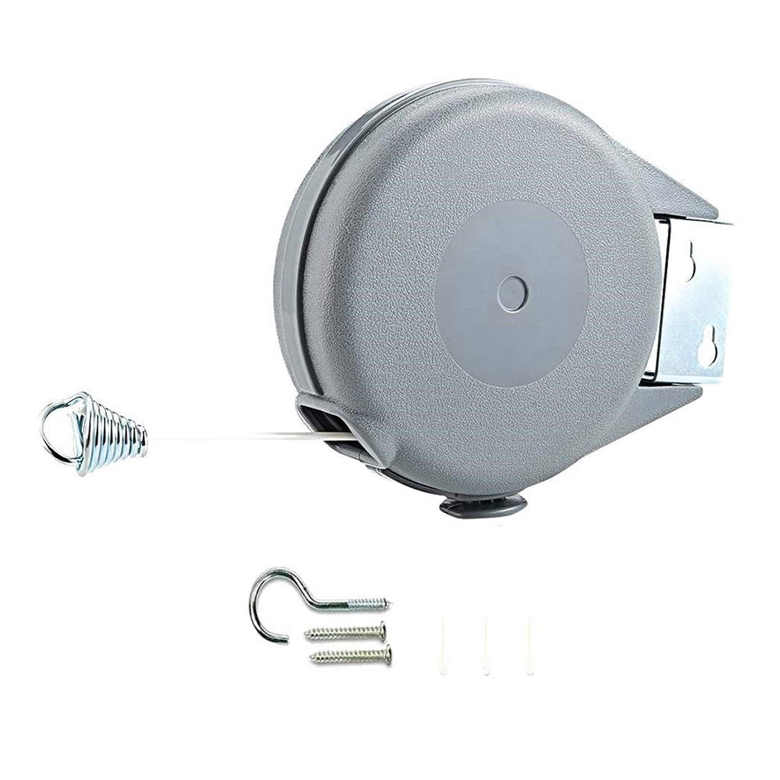 Clothesline, Gray Retractable Clothes Rack Rope, Heavy Duty Portable ...