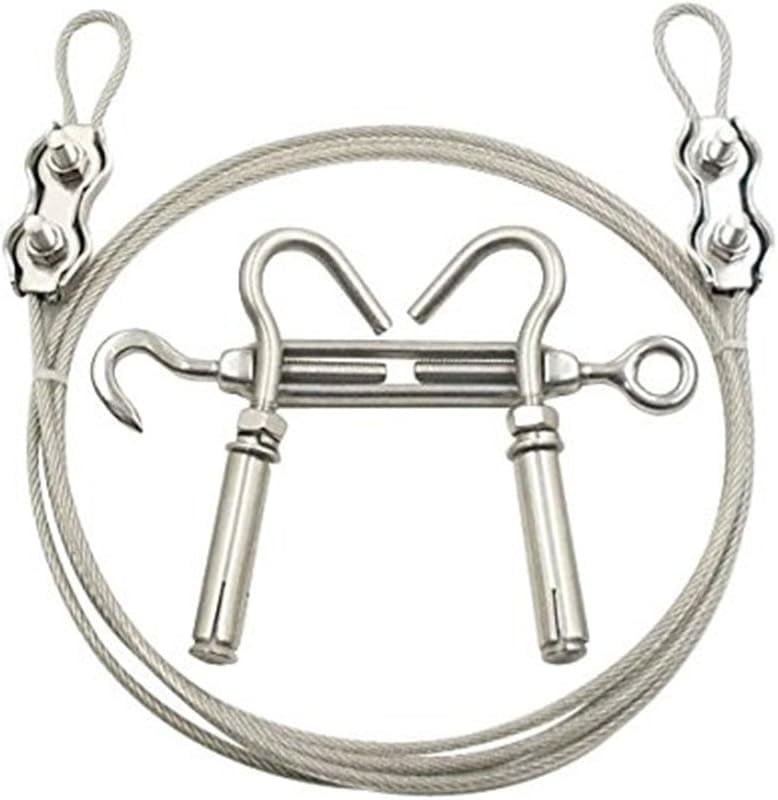 Clotheslines 20ft/6m Portable Windproof Anti-sag Clothes Rope Line with ...