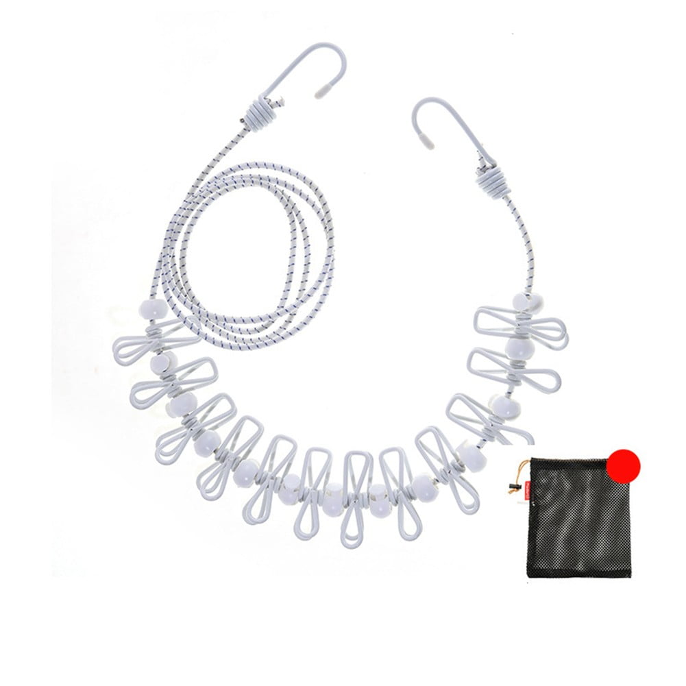 Clotheslines with 12 Clips Outdoor Positioning Buckle Clothesline ...