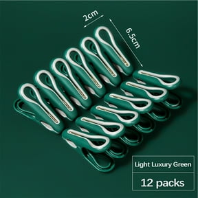 QianYing Colorful Plastic Clothespins, Heavy Duty Laundry Clothes Pins ...