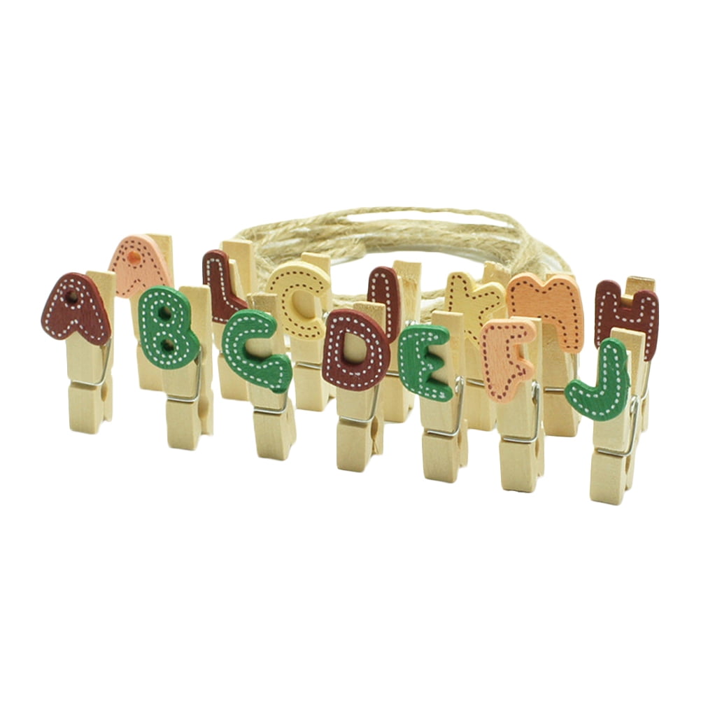 Alphabet Clothespins