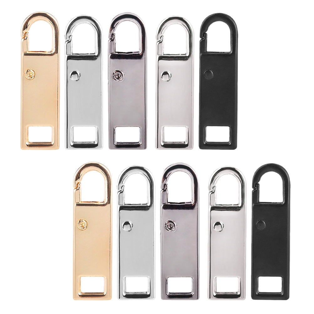 Labels 10 Pcs Metal Zipper Fixers Pull Tab Detachable Puller Suitcase ...