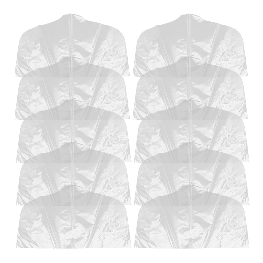 Clothing Dust Cover 10 Pcs Kids' Garment Clothes Bag Clear Plastic Dry ...