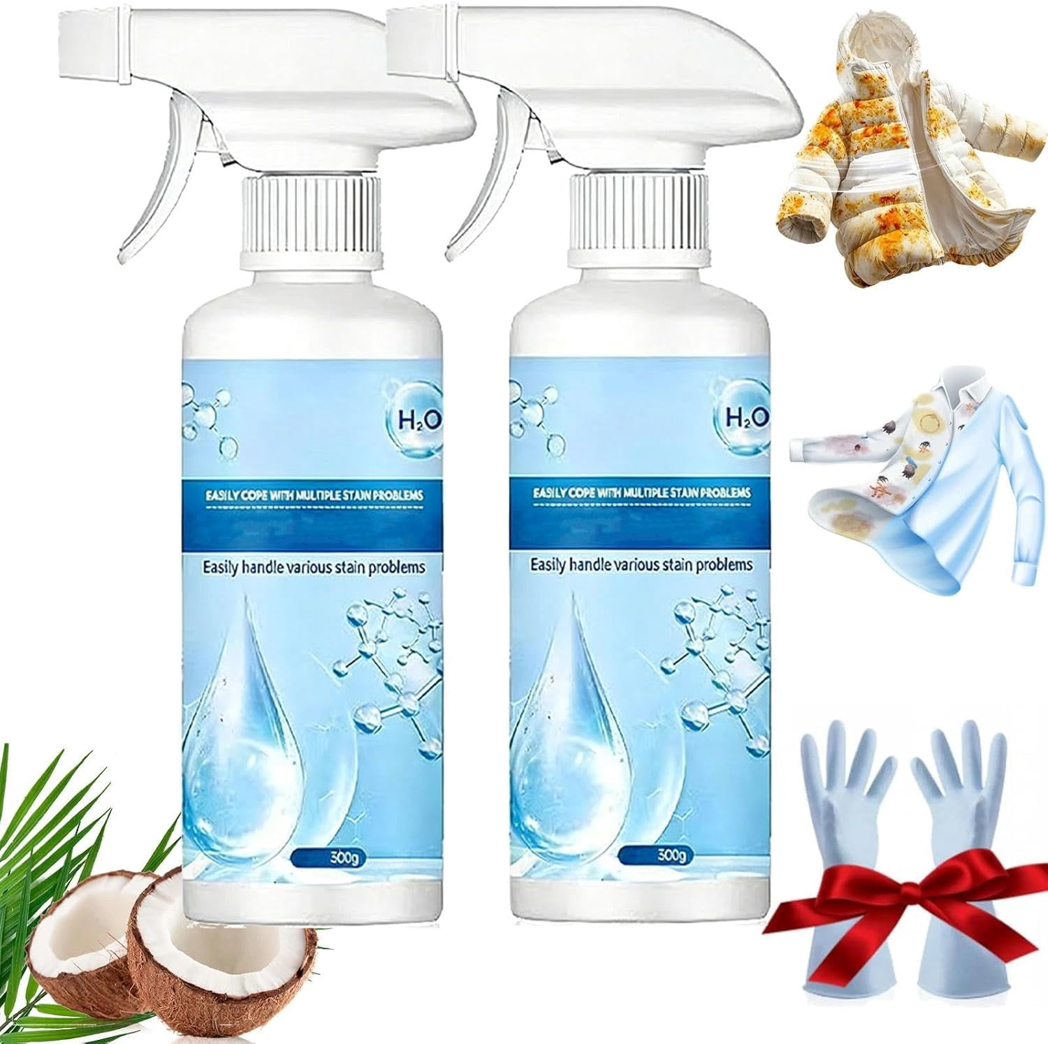 Clothing Emulsifier, 10oz Powerful Laundry Stain Remover Spray, No ...