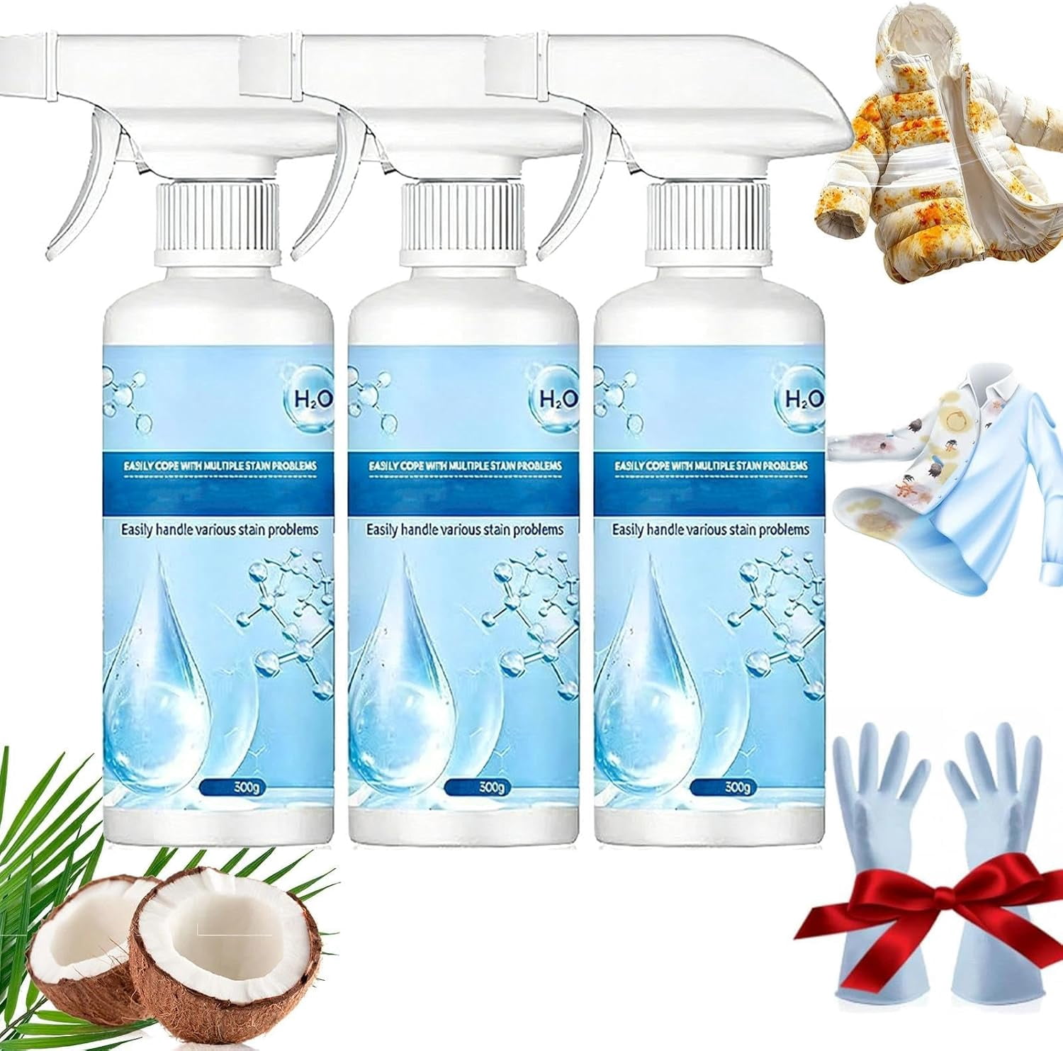 Clothing Emulsifier, 10oz Powerful Laundry Stain Remover Spray, No ...