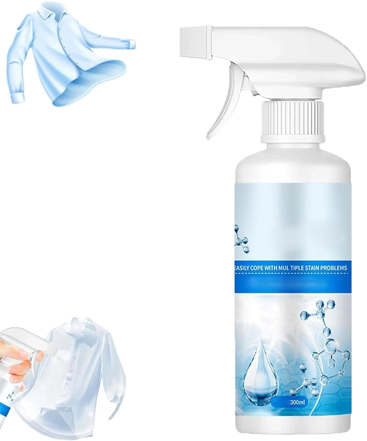 Clothing Emulsifier, Non-Ionic Laundry Stain Remover, Powerful Oil and ...