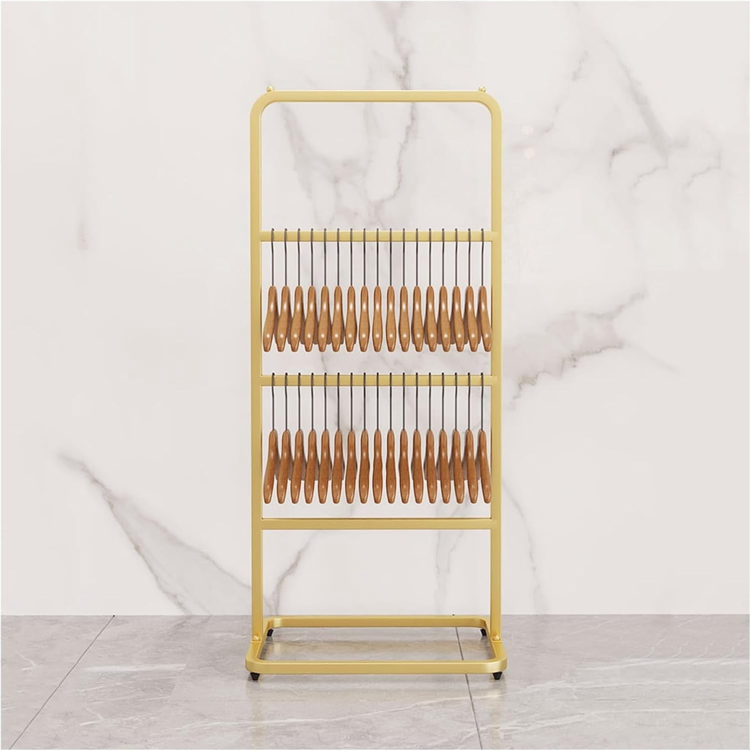Clothing Hanger Storage Cart Metal Hanger Stacker Organizer Shelf with ...