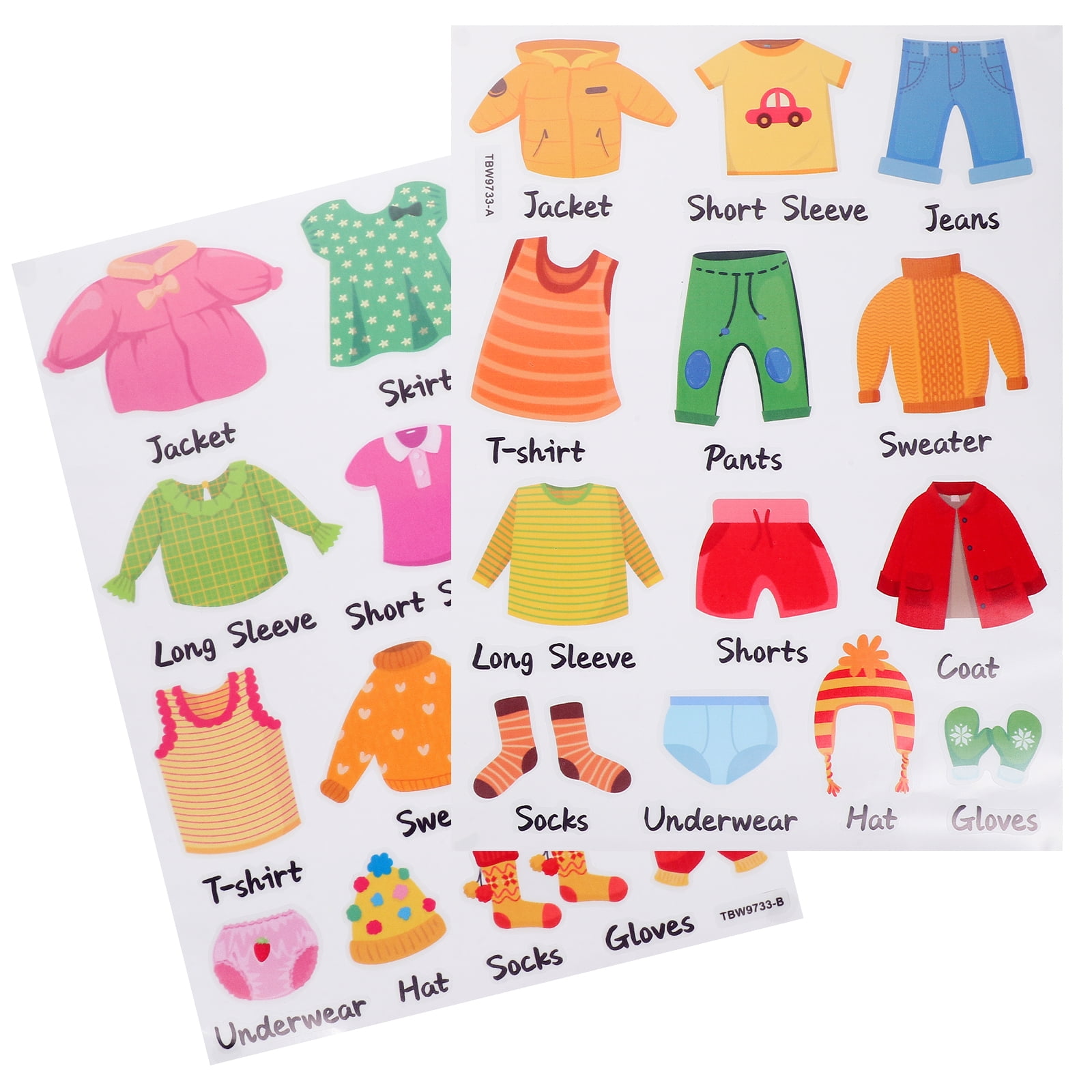 Clothing Labels Dressers Wardrobe Stickers Clothes Organization ...