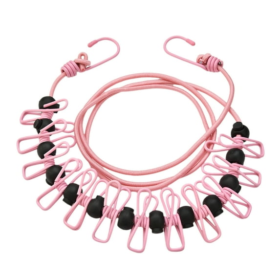 Clothing Line with 12 Clothes Clip Laundry Drying Line, Retractable ...