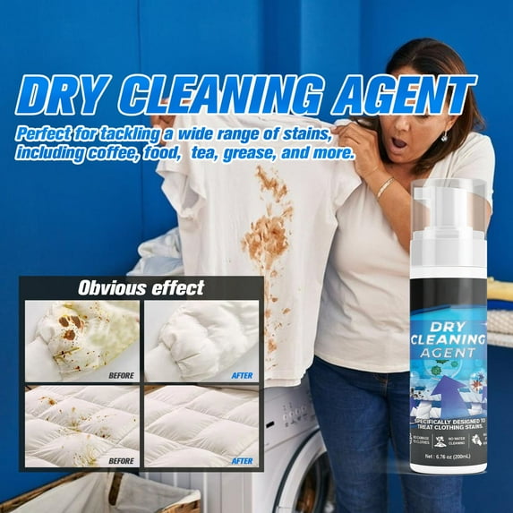 Clothing Oil Stains Dry Cleaning Agent No Water Washing Stain Removal ...