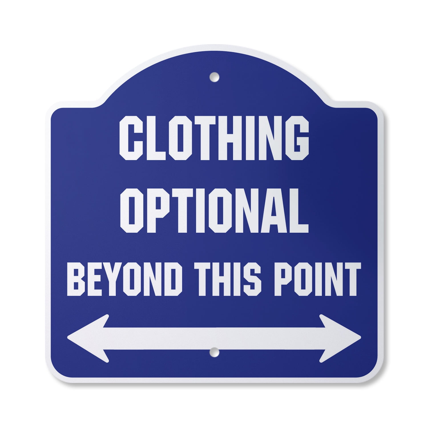 Clothing Optional Parking 14" X 14" Sign | Indoor/Outdoor Plastic ...