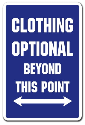 Clothing Optional Parking Sign | Indoor/Outdoor | Funny Home Décor for ...