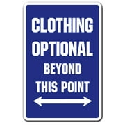 Clothing Optional Sign