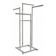Clothing Rack – Black 4 Way Rack, High Capacity, Blade Arms, Square ...