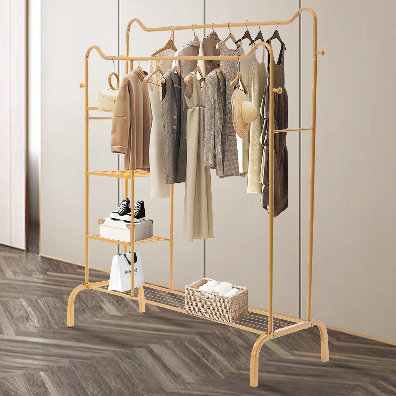 Clothing Rack Clothes Stand Garment Rack Heavy Duty Multifunctional ...