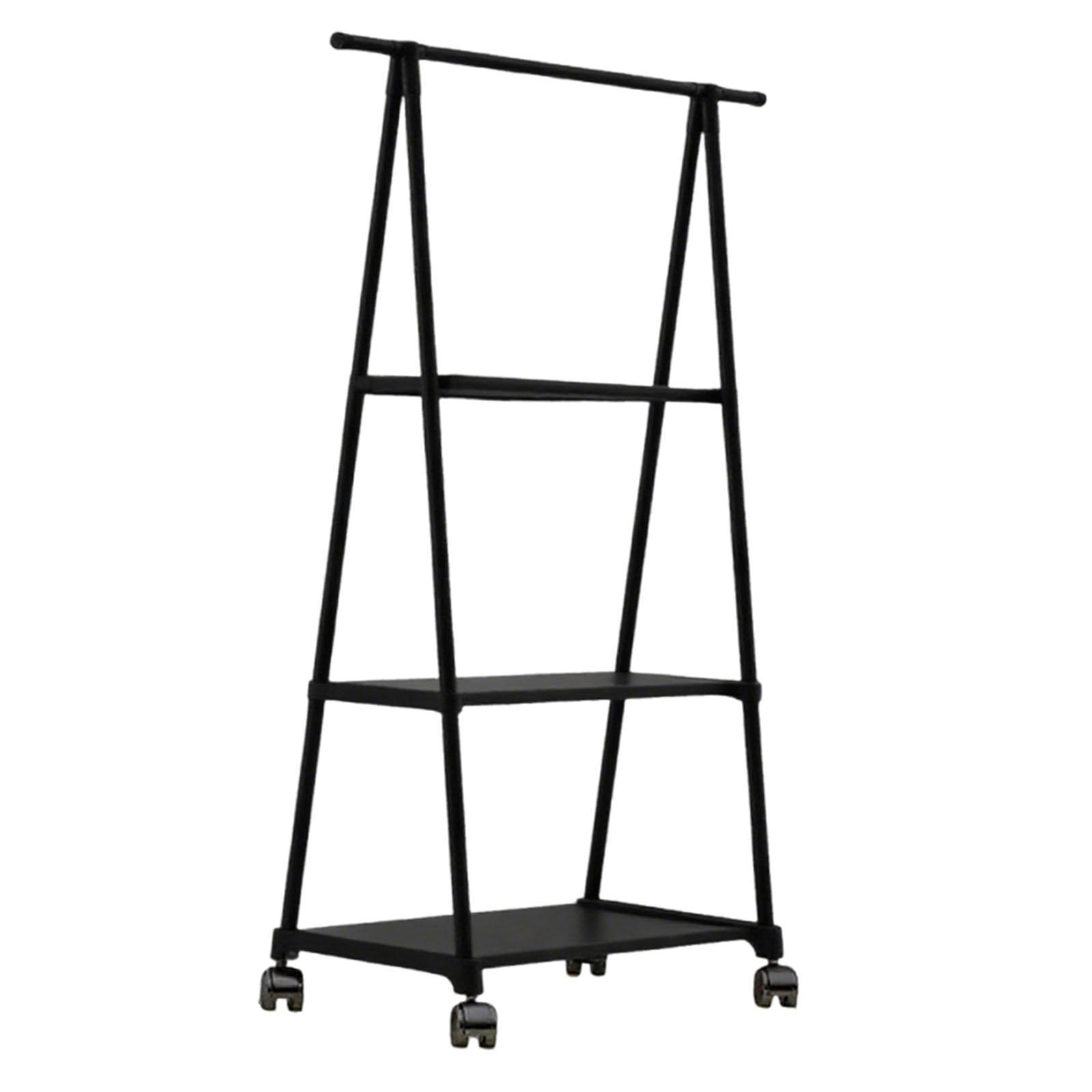 Clothing Rack Garment Rack Storage Shelf with Space Saving Mobile ...
