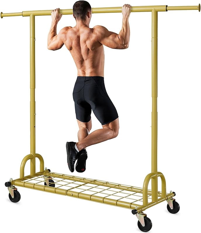 Clothing Rack Gold Clothes Rack Heavy Duty Garment Rack for Hanging ...