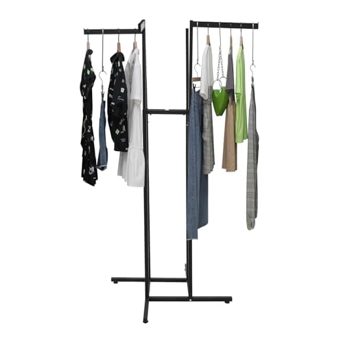 Clothing Rack - Heavy Duty 4 Way Adjustable Clothing Rack with Slanted ...