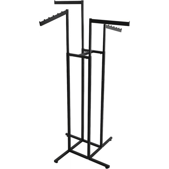 Clothing Rack - Heavy Duty 4 Way Adjustable Clothing Rack with Slanted ...