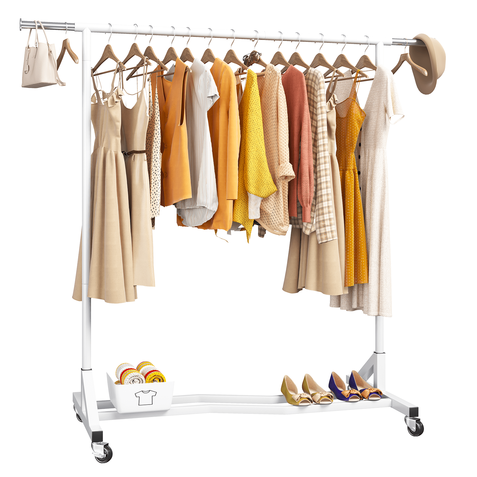 Clothing Rack , Heavy Duty Clothes Rack for Hanging Clothes ...