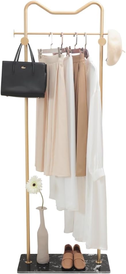 Clothing Rack Marble Base Metal Modern Design Coat Rack Stand for ...