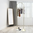 Clothing Rack Portable Gold Coat Rack Stylish Gold Freestanding Rack W ...