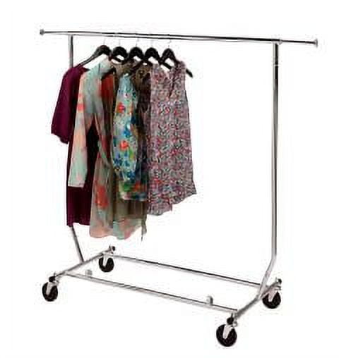 SSWBasics Rolling Rack for Clothes - Metal Clothes Rack with Wheels ...