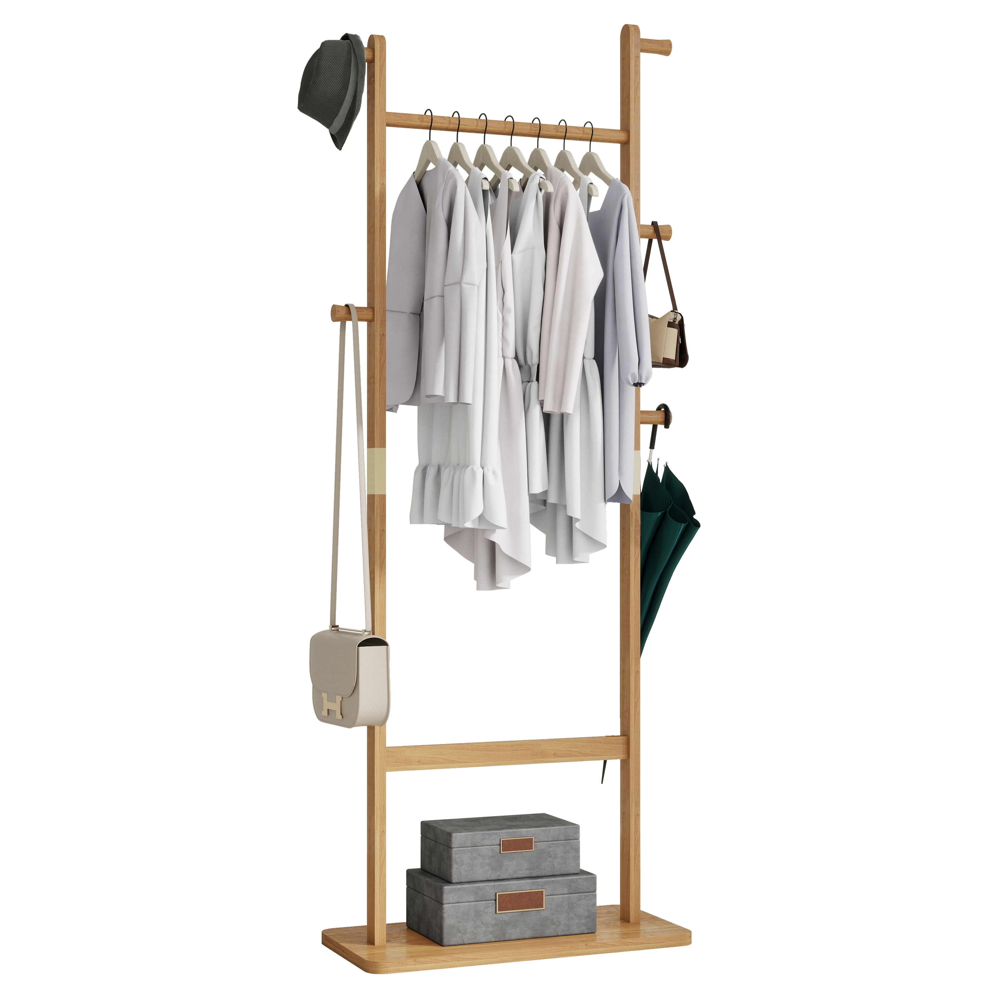Clothing Rack for Hanging Clothes, Freestanding Clothes Rack Heavy Duty ...
